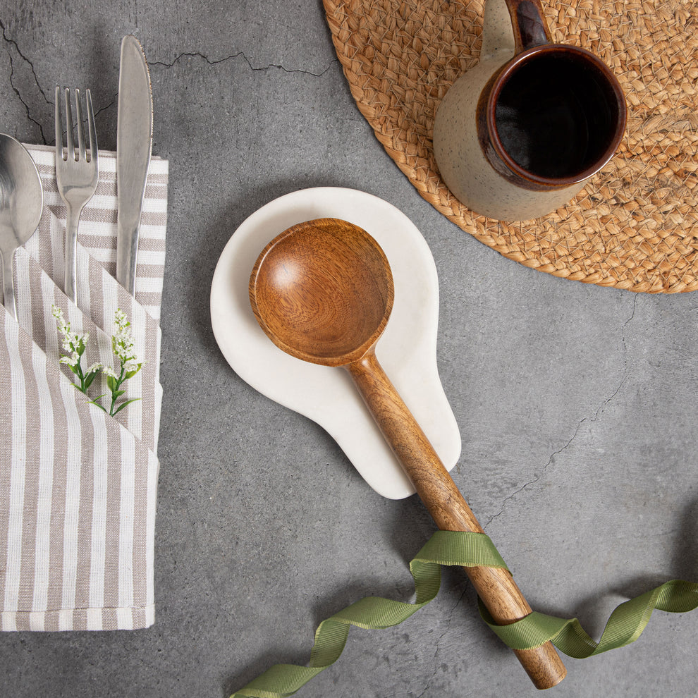 Elegant Marble Spoon Rest for Kitchen | Dreamy Walls – Dreamy Walls Store
